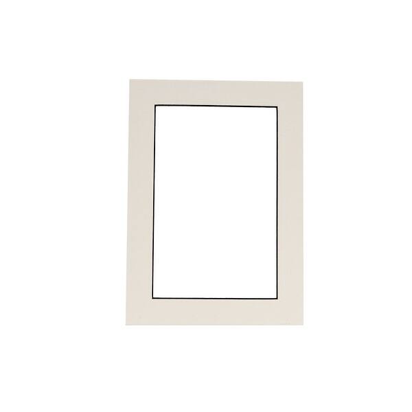 White Photo Mat with Black Core 8x10 for 6x8 Photos - Fits 8x10 Frame ...