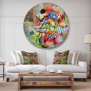 Designart 'Street Art Graffiti Tengu' Modern & Contemporary Metal ...