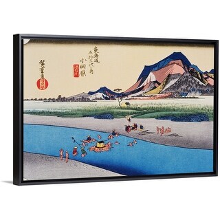 "Scenery of Odawara in Edo Period, Painting, Woodcut, Japanese Wood ...
