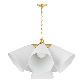 Hudson Valley Lighting BKO1502 Bronson 6 Light 38" Wide Chandelier ...