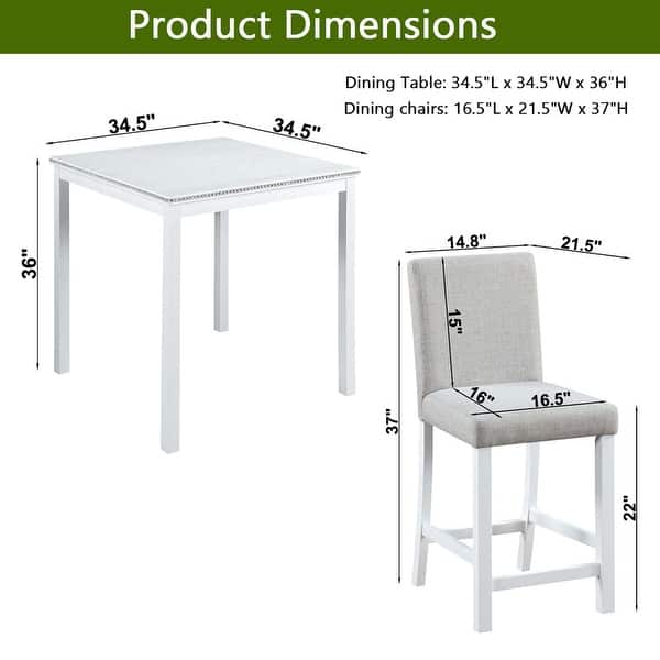 dining counter dimensions