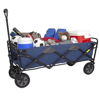 52" Extra Long Extender Wagon Cart Heavy Duty Collapsible Wagon Cart ...