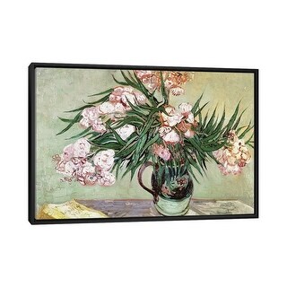 iCanvas "Oleanders and Books, 1888" by Vincent van Gogh Framed Canvas ...