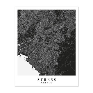 Athens Greece Maps Minimal Art Print/Poster - Bed Bath & Beyond - 34898824