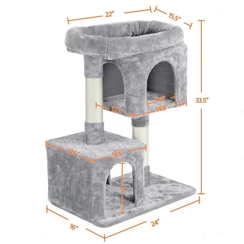 Multilevel Small Space Cat Tree with Condos - Bed Bath & Beyond - 38190233
