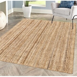 5x8 Feet Handwoven Handmade Natural Jute Braided Area Rug - 5' x 8 ...