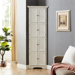 Tall Storage Cabinet with Doors and 4 Shelves - Bed Bath & Beyond ...
