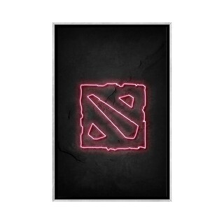 iCanvas "Dota Neon" by Durro Art Framed - Bed Bath & Beyond - 37726611