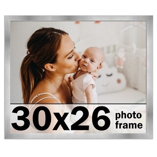 30x26 Frame Stainless Steel Silver Picture Frame - Modern Photo Frame ...