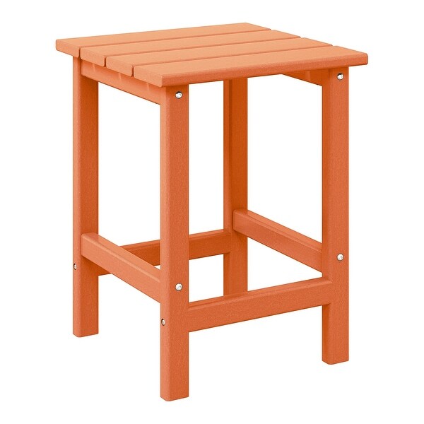 Polytrends Laguna Hdpe All Weather Outdoor Patio Square Side Table On Sale Bed Bath Beyond 31864387