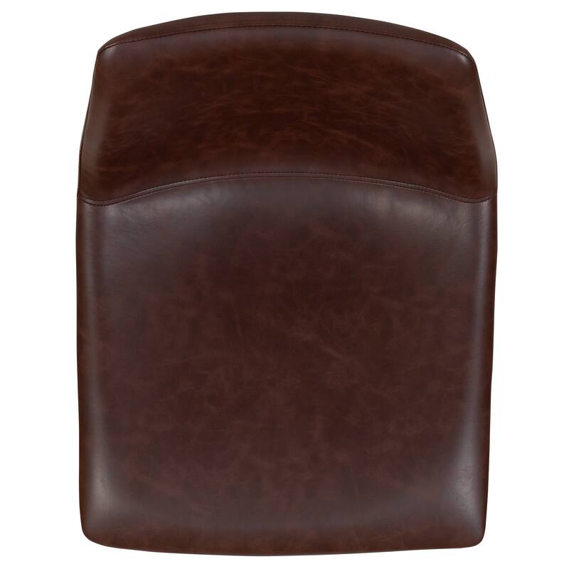 LeatherSoft Bucket Seat Bar Stool (Set of 2) - Overstock - 31320381
