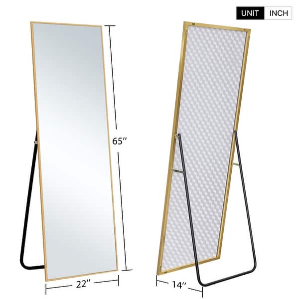 chic Modern Full-Length Vanity Mirror Floor Mirror With Standing - Bed ...