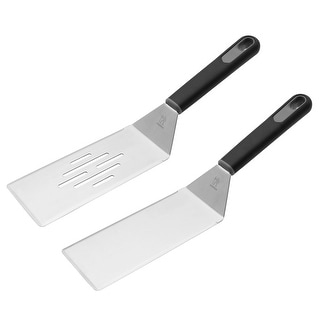 Henckels BBQ Griddle Spatula Set, 2-pc Stainless Steel Grill Spatulas ...