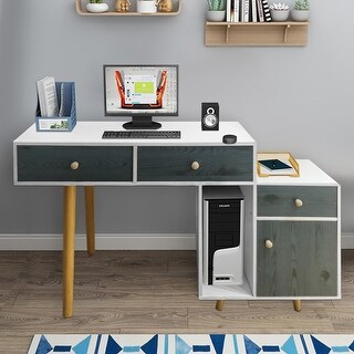 Computer Desk With Drawer Study Table Workstation - Bed Bath & Beyond ...