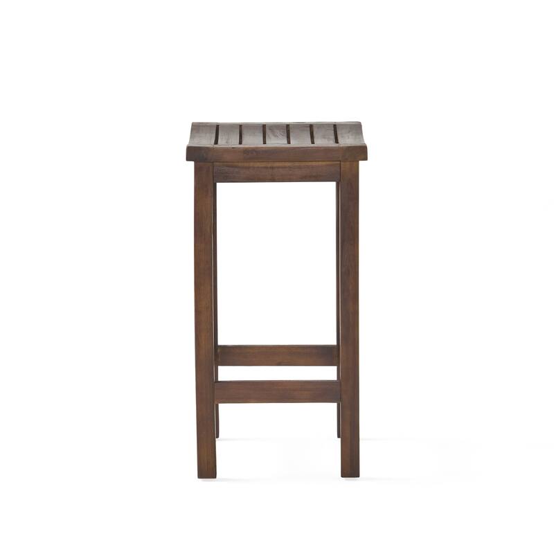 Amantani Outdoor Acacia Counter Stool (Set of 4) by Christopher Knight ...