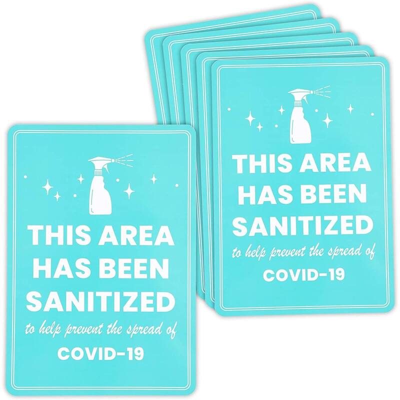 Stockroom Plus 6 PCS Safety Notice Sign Sticker for Business This Area ...