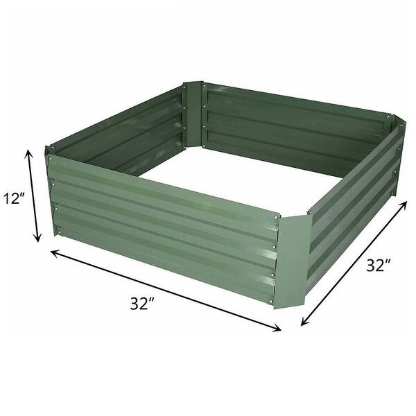 Wave Structure Steel Planter Box Raised Garden Bed Bottomless Design ...