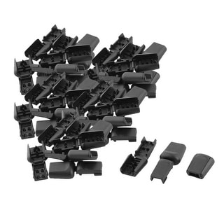Sliding Rope String Drawstring Stopper Fastener Cord Lock 50pcs - Black ...