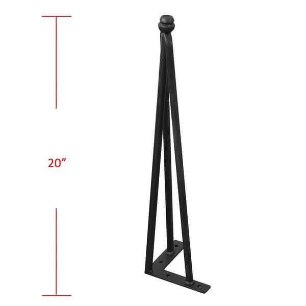 Hairpin Metal 3 Pin Table Legs - Overstock - 24260142