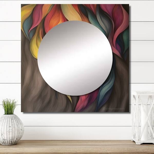 colourful mirror frame