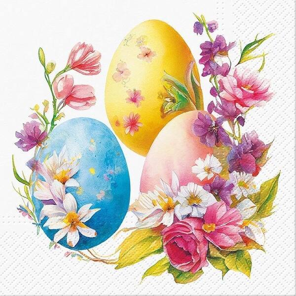 Set Of 20 Luncheon Egg Bouquet Napkins - Bed Bath & Beyond - 43842266