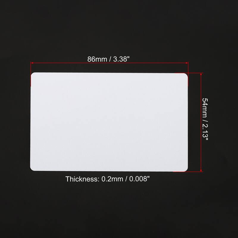 Metal Business Cards Blank Name Card Sublimation Aluminum, White 25pcs ...