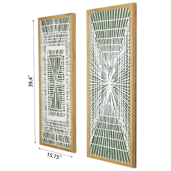 HUJI Abstract Paper String Art Shadow Box Wall Decor Set - 2-Piece ...