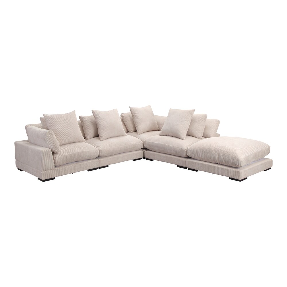 Cream L-Shape Sectional Sofas - Bed Bath & Beyond