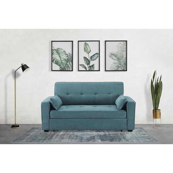 Sealy Muskoka Queen Pop Up Sofa Bed Convertible with USB Port and Solid Wood Legs in Espresso Bed Bath Beyond 41830522