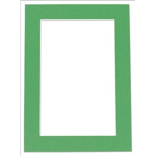 14x18 Mat Bevel Cut for 12x15 Photos - Acid Free Bright Green Precut ...