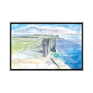 iCanvas "Inishmore Cliffs With Dun Aonghasa Fort Aran Islands Ireland ...