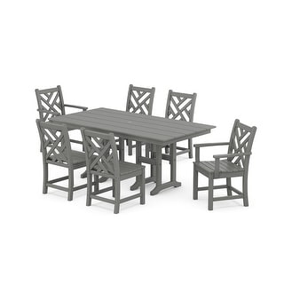 POLYWOOD Chippendale 7-Piece Farmhouse Dining Set - Bed Bath & Beyond - 35517638