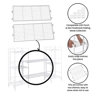 Convenience Concepts Xtra Storage Shelf Metal Extension Set of 2 - Bed ...