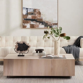Sutherland Rectangle Coffee Table: Ashen Walnut-Black Pine - Bed Bath ...
