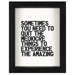 Americanflat Black Framed Shadow Box Sign Decor 'Sometimes You Need To ...