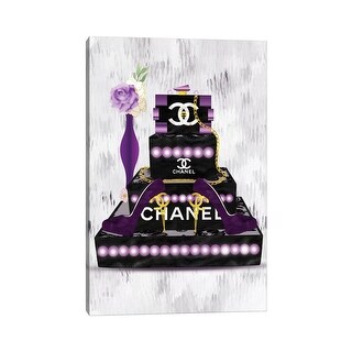 iCanvas "Purple Fashion Lego Clutch And Eiffel Tower High Heels" by ...
