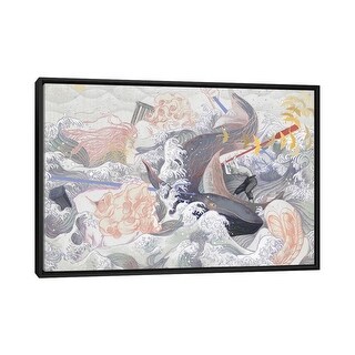 iCanvas "The Loneliest Whale In The World II" by Sija Hong Framed - Bed ...