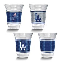 Curata MLB Los Angeles Dodgers 4-Piece 2 Oz. Shot Glass Set - Bed Bath ...