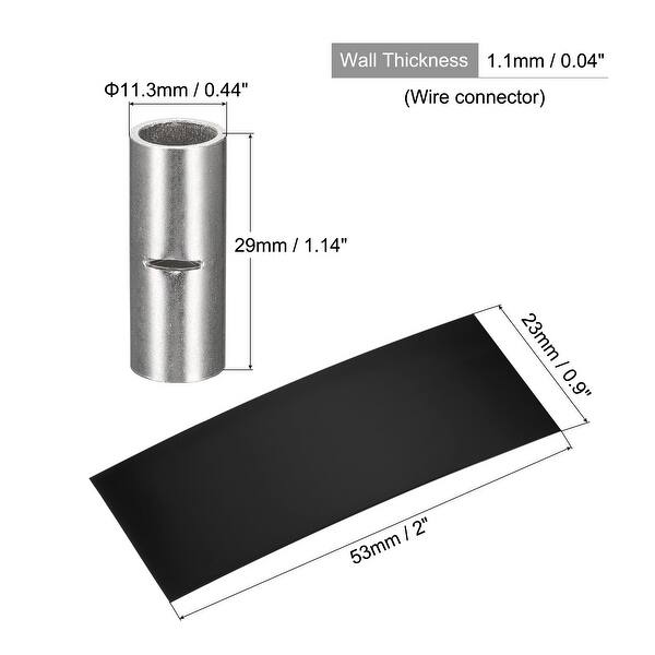Non-Insulated Copper Wire Crimp Connector Terminals 4 AWG with PVC ...