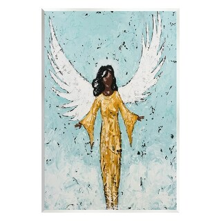 Stupell Angel Wings Woman Portrait Wall Plaque Art, Design by Jade ...