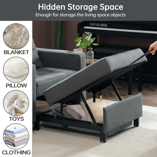 Futon Chair Bed Convertible Chair 3 in 1 Pull Out Sleeper Chair Beds for Living Room On Sale Bed Bath Beyond 39005239