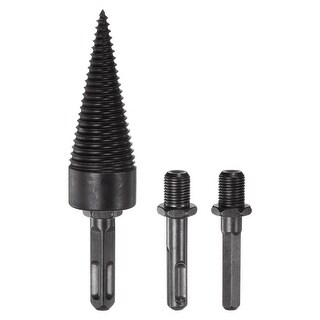 4pcs Firewood Drill Bit Wood Log Splitter Drill Square Hex Round Shank ...