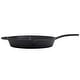 Mason Craft & More 12inch Pre-seasoned Cast Iron Round Fry Pan with ...