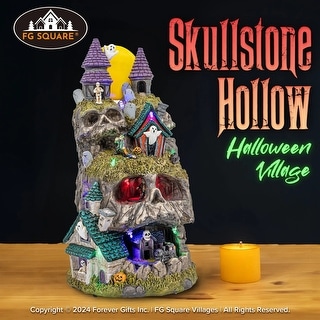 FG Square Skullstone Hollow Skull Halloween Village - Bed Bath & Beyond ...