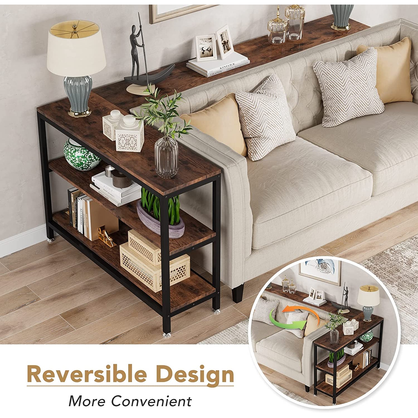 L shaped console table store