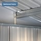 8 ft X 12ft Outdoor Metal Storage Shed, Galvanized Steel Garden Shed ...