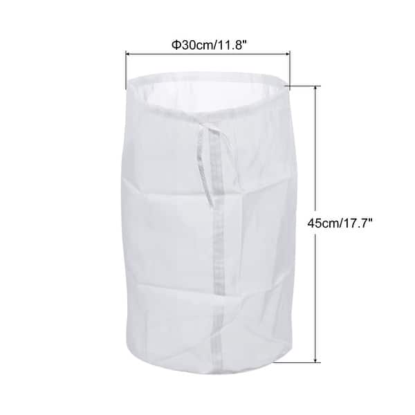 120 Mesh Paint Filter Bag 11.8" Dia Nylon Strainer with Drawstring 2Pcs ...