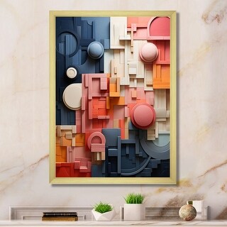 Designart "Constructivism Constructed Horizons IV" Constructivism ...