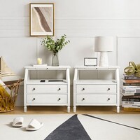 Jennifer 2 - Drawer Nightstand with Built-In Outlets Set of 2 by HULALA ...