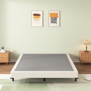 Full Size Box Spring with Fabric Cover, 5 Inch Low Profile, Noise-Free ...